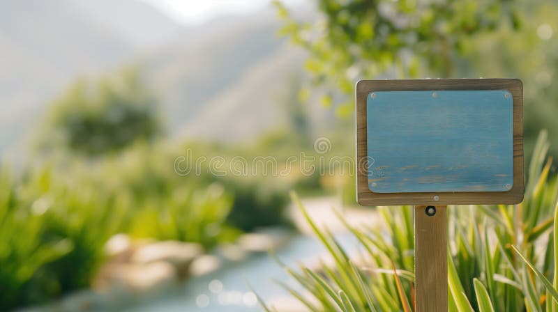 Signs Promoting Water-saving Techniques in a Community Stock Image ...