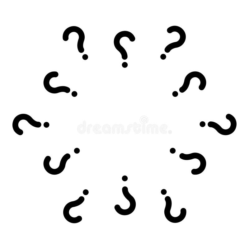 Signs of Questions Sign Question Icon Black Color Vector Illustration ...
