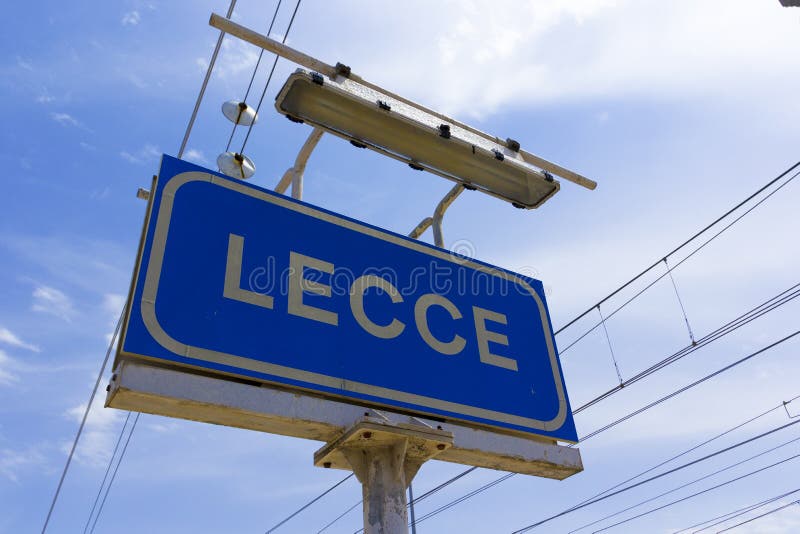 Signs in Railway Station: Lecce Stock Image - Image of city, sign: 74596285