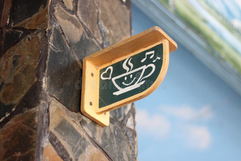 Coffee Signs Small Cafe Pole Stock Photos - Free & Royalty-Free Stock ...