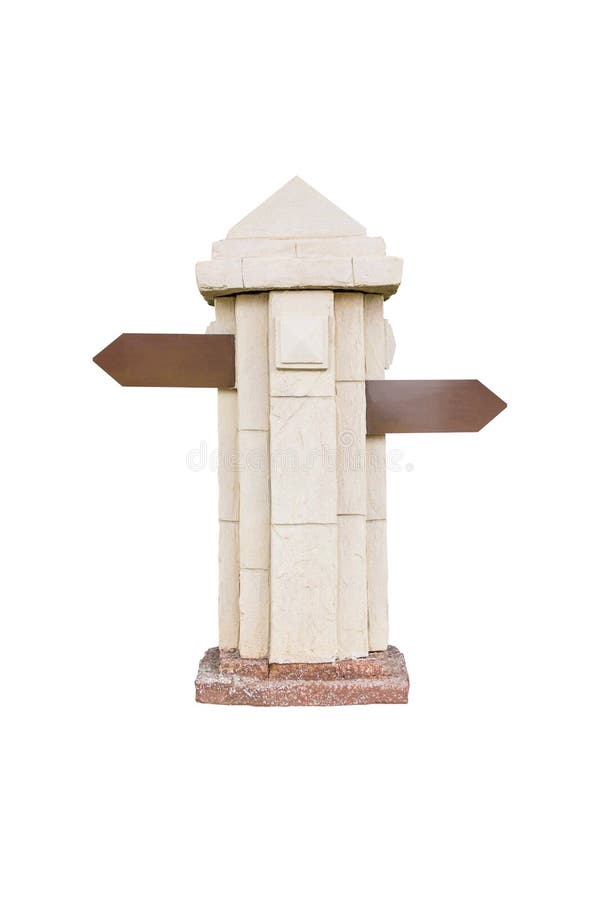 Signs Stone Isolated on White Stock Image - Image of frame, granite ...