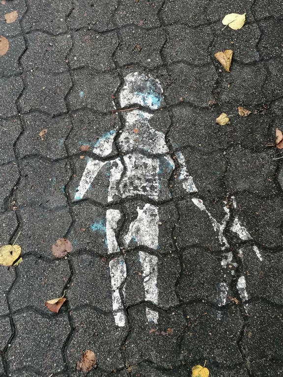 Signs on street stock photo. Image of ground, leaf, street - 159700960