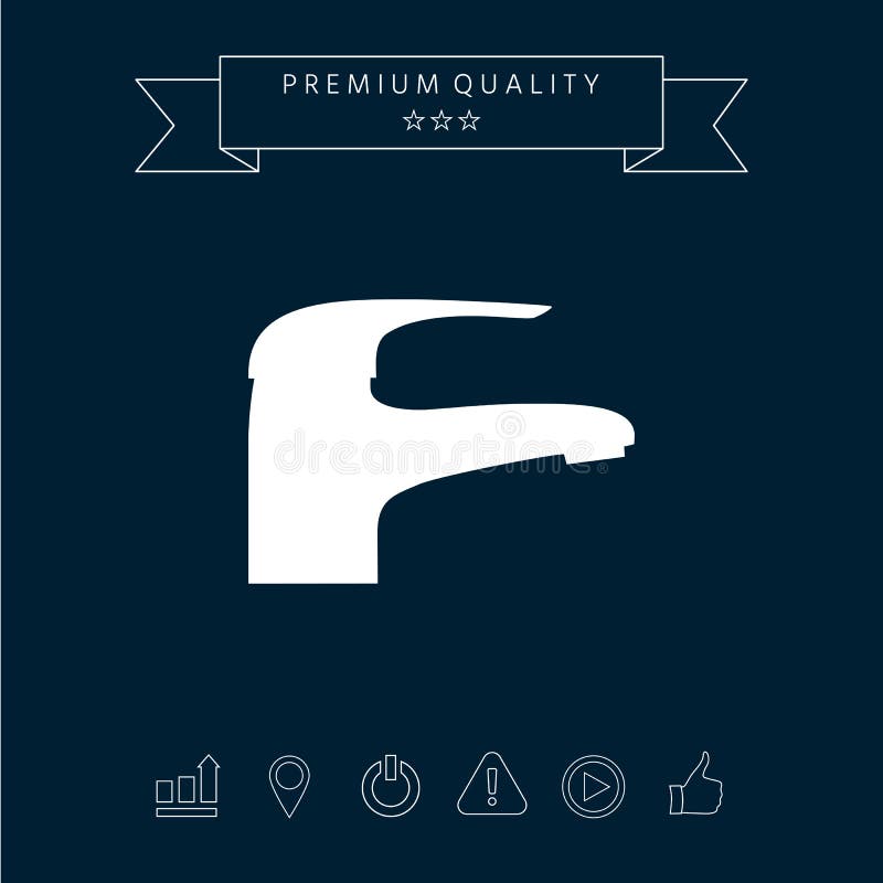 Modern Faucet icon stock vector. Illustration of sink - 115765720