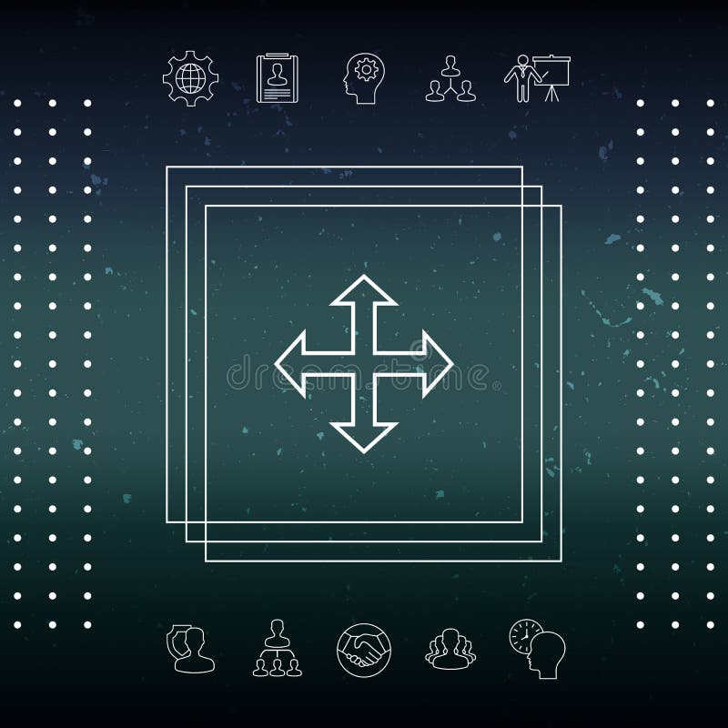 Move icon symbol stock vector. Illustration of move - 114705630