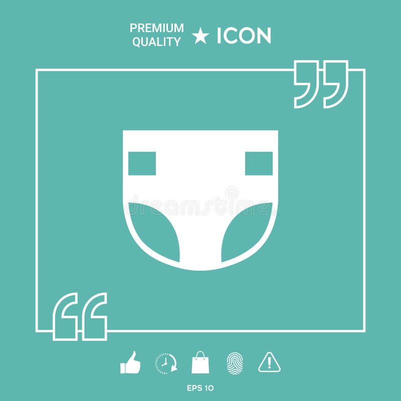 Nappy icon symbol stock vector. Illustration of child - 114981282