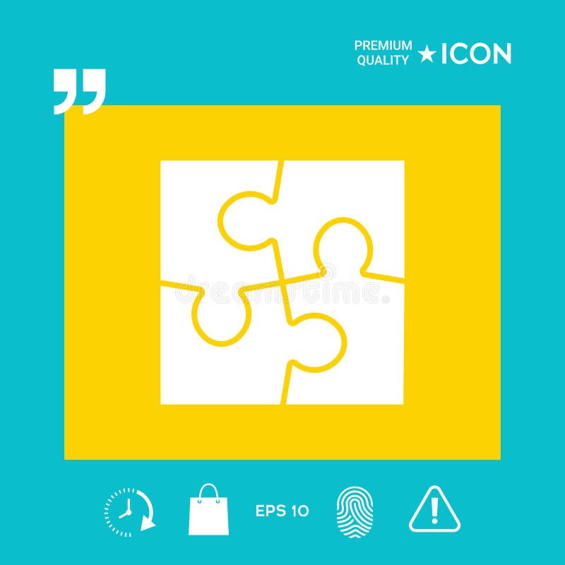 Puzzle symbol icon stock vector. Illustration of icon - 110715442