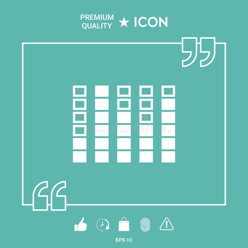 Spectrum Analyzer, Equalizer Icon Stock Vector - Illustration of ...