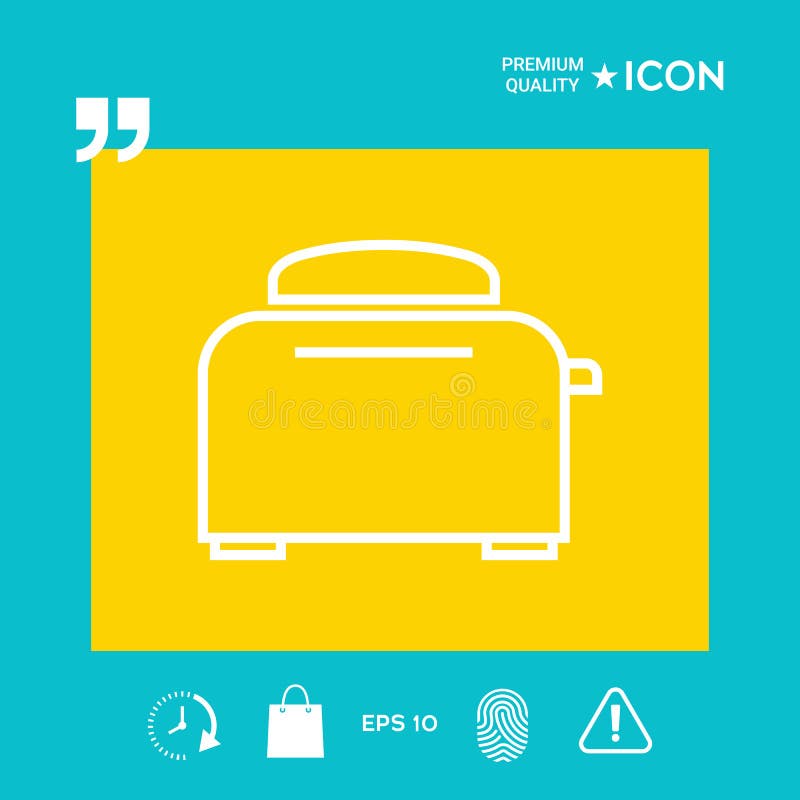 Toaster Oven linear icon stock vector. Illustration of kitchen - 110716116