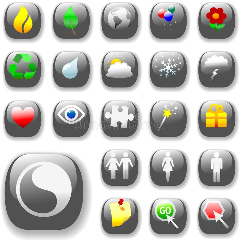 Signs Symbols Gray Dropshadows Stock Illustrations – 1 Signs Symbols ...