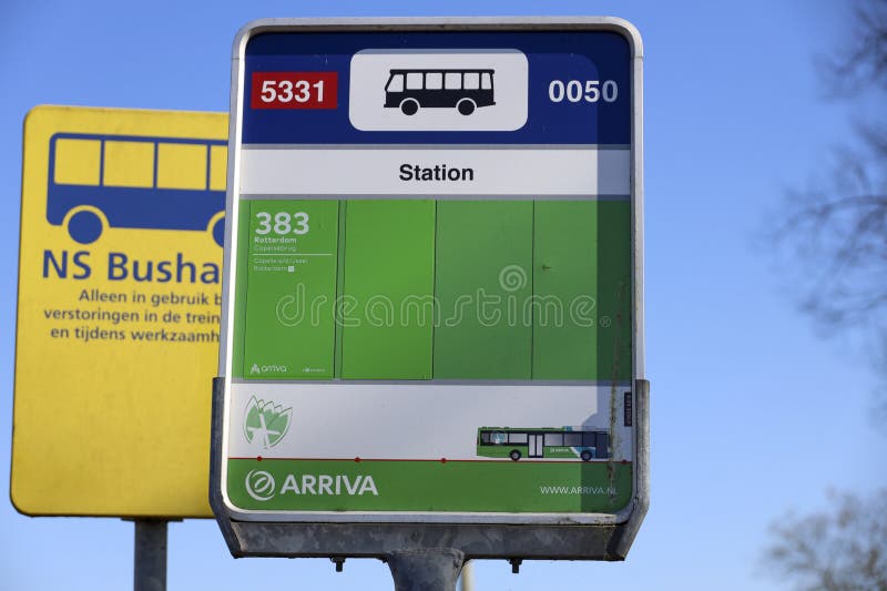 Signs for Temporary Bus Stop for NS Buses instead of Trains during ...
