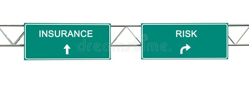 Signs To Insurance and Risk Stock Image - Image of path, highway: 83363533