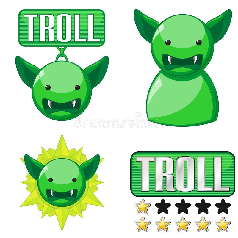 Signs for troll stock vector. Illustration of abuse, emotion - 36474331