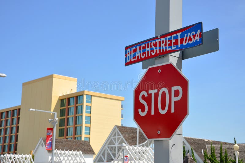 Signs in Virginia Beach, Virginia Stock Photo - Image of resort ...
