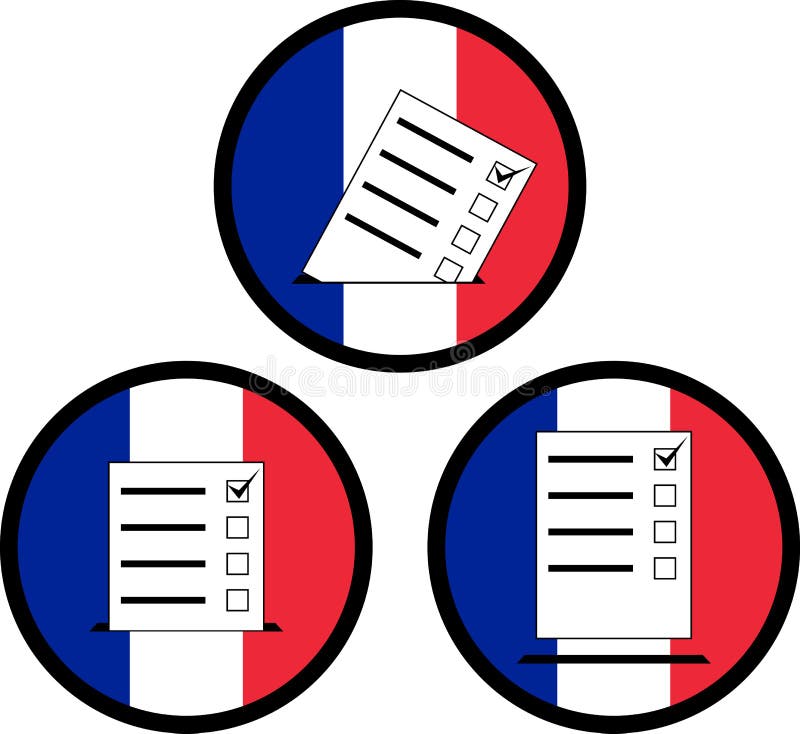 Signs of voting in france stock vector. Illustration of design - 49447809