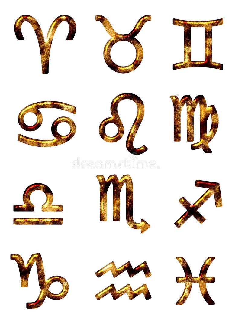 Gold Signs Zodiac Stock Illustrations – 4,229 Gold Signs Zodiac Stock ...