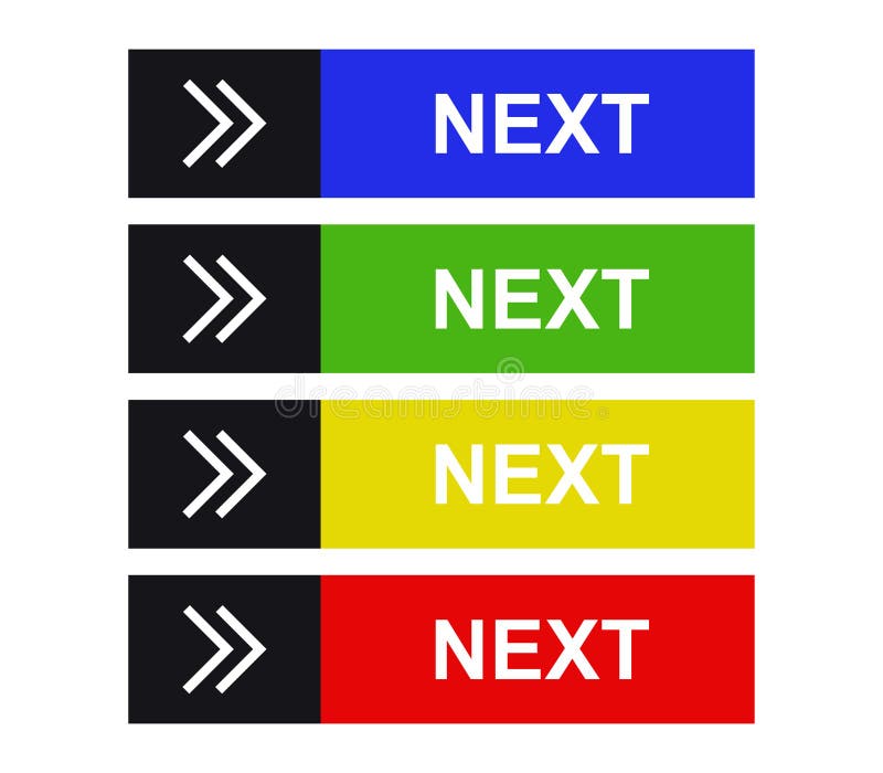Siguiente Icono Ilustrado En Vector Sobre Fondo Blanco Stock de ...