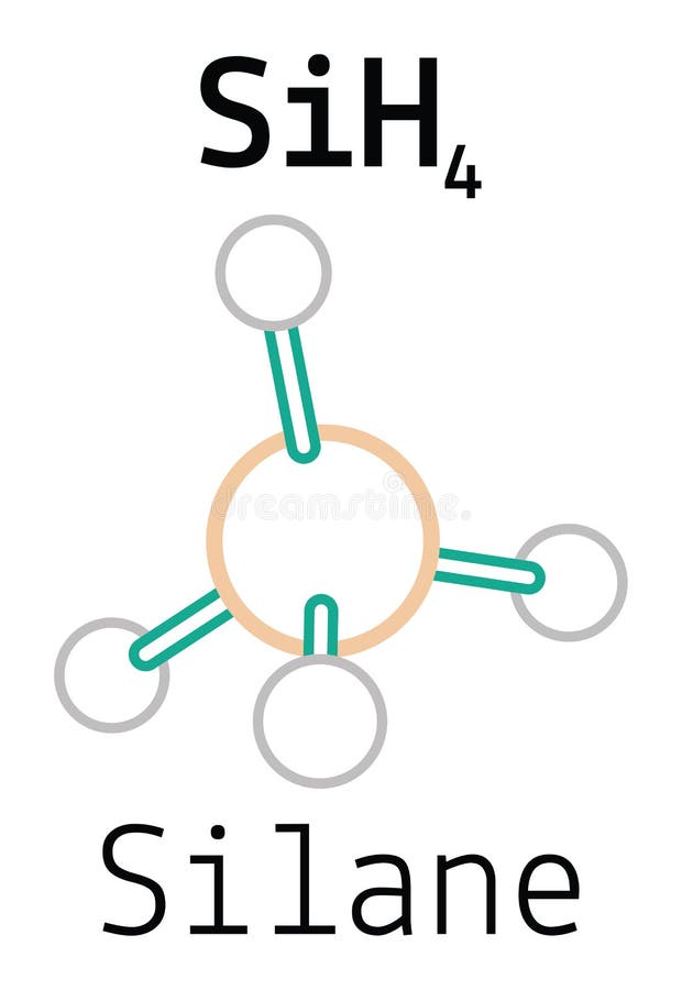 SiH4 silane molecule stock vector. Illustration of particle - 67028780 SiH4 silane molecule stock vector. Illustration of particle - 67028780