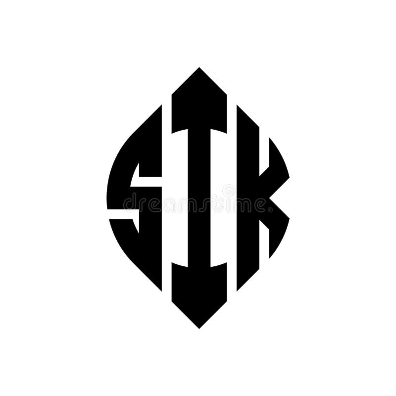 SIK Circle Letter Logo Design with Circle and Ellipse Shape. SIK ...