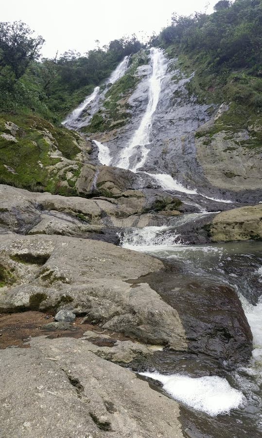 Sikarim waterfall stock image. Image of sikarim, centraljava - 267520239