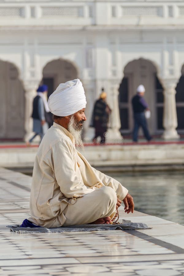 Sikh In Een Afstempelinggebed Stock Foto - Afbeelding bestaande uit ...