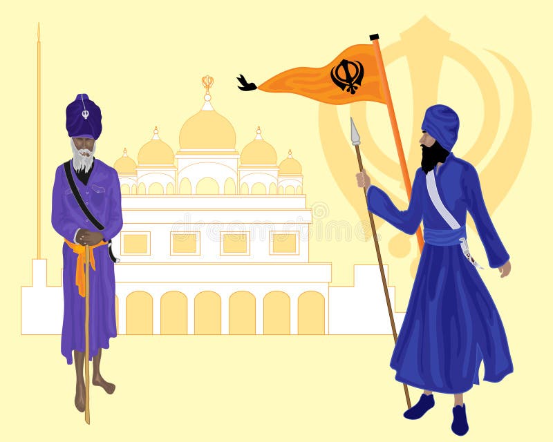 Sikh symbolen vector illustratie. Illustration of symbolen - 52899951