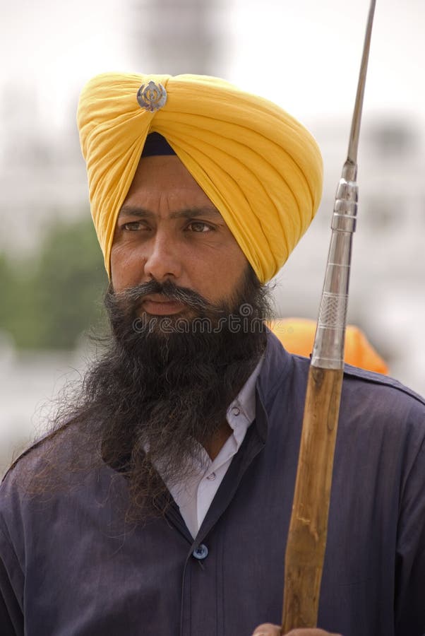 Sikh Guard, Amritsar, Punjab, India Editorial Photo - Image of hell ...