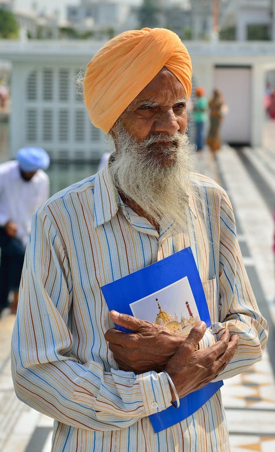 Sikh Old Man s Portrait editorial photo. Image of pilgrim - 27439856