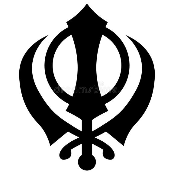 Sikh symbol stock vector. Illustration of mandala, traditional - 286543580