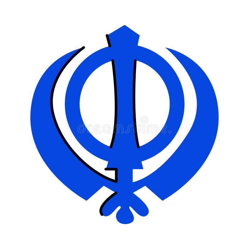 Sikhism Color Concept. Religion Isolated Element Stock Illustration ...
