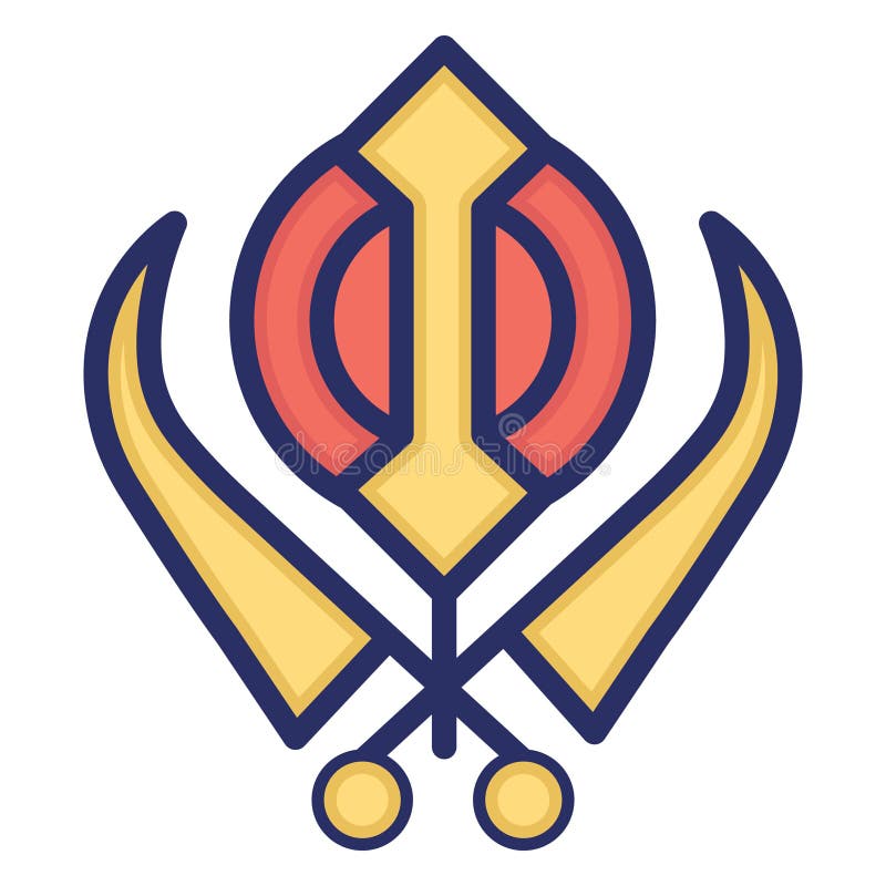 Sikhism Isolated Vector Icon Which Can Easily Modify or Edit Stock ...