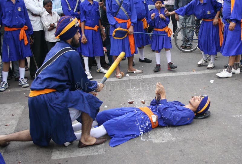 Sikhs in Nagar Keertan Celebrations Editorial Photo - Image of nanak ...