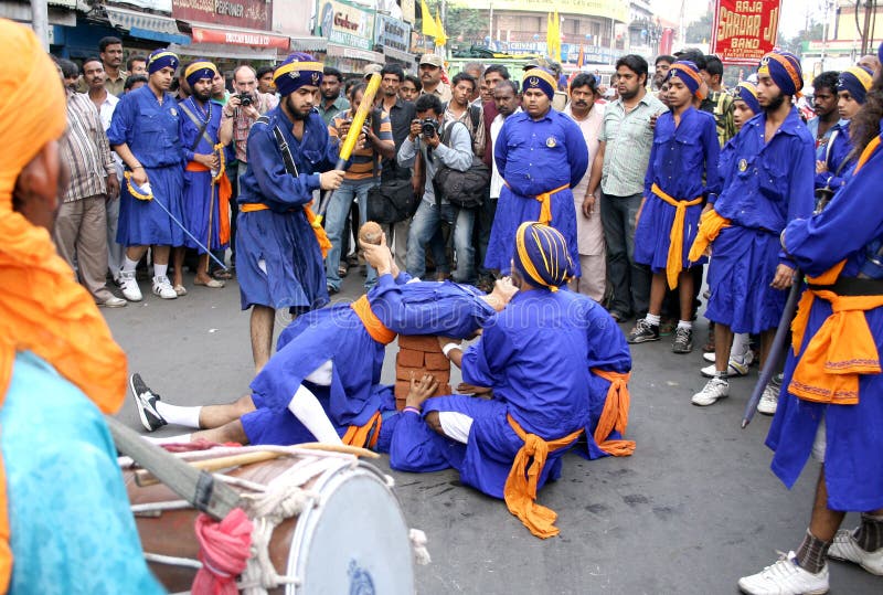 Sikhs in Nagar Keertan Celebrations Editorial Stock Image - Image of ...