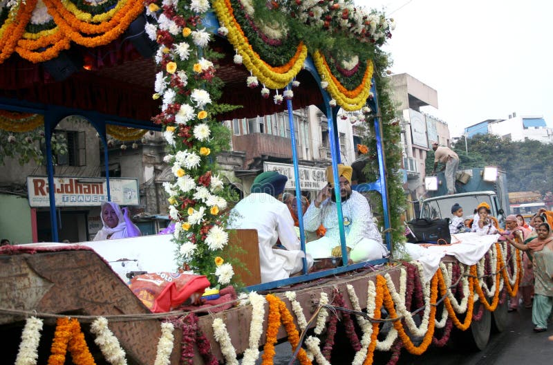 Sikhs in Nagar Keertan Celebrations Editorial Stock Photo - Image of ...