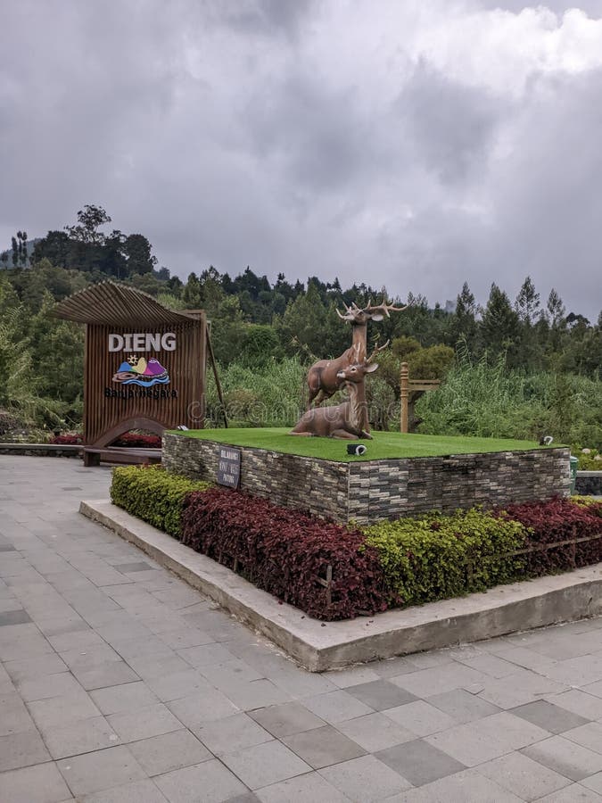 Sikidang Crater Tour in Dieng, Central Java Editorial Stock Image ...