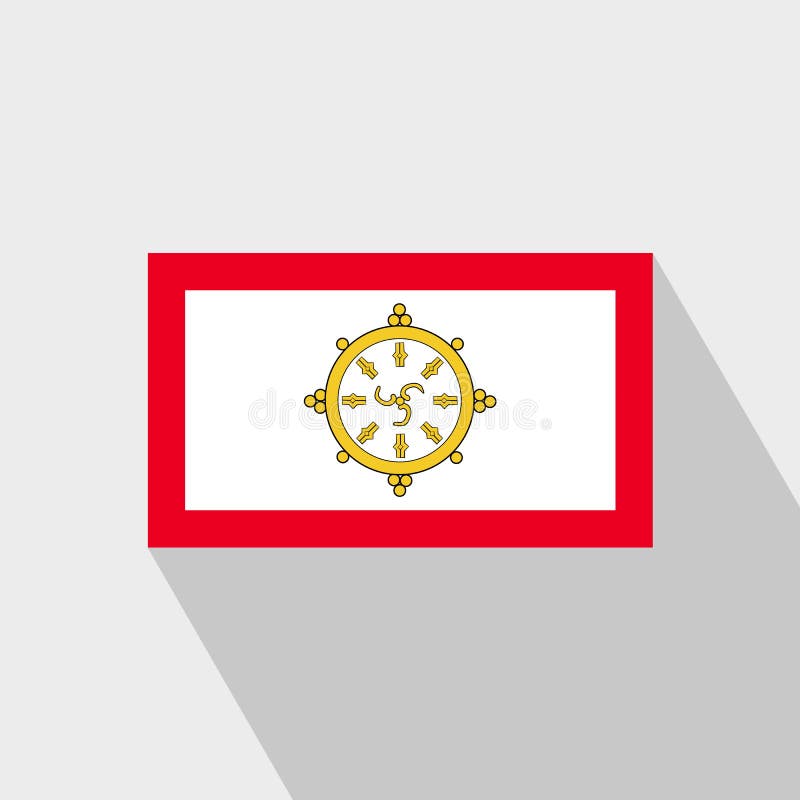 Sikkim Flag with Infographic Design Isolated on World Map Stock Vector ...