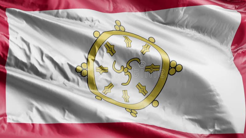 Sikkim Flag Slow Waving on the Wind Loop Stock Video - Video of satin ...