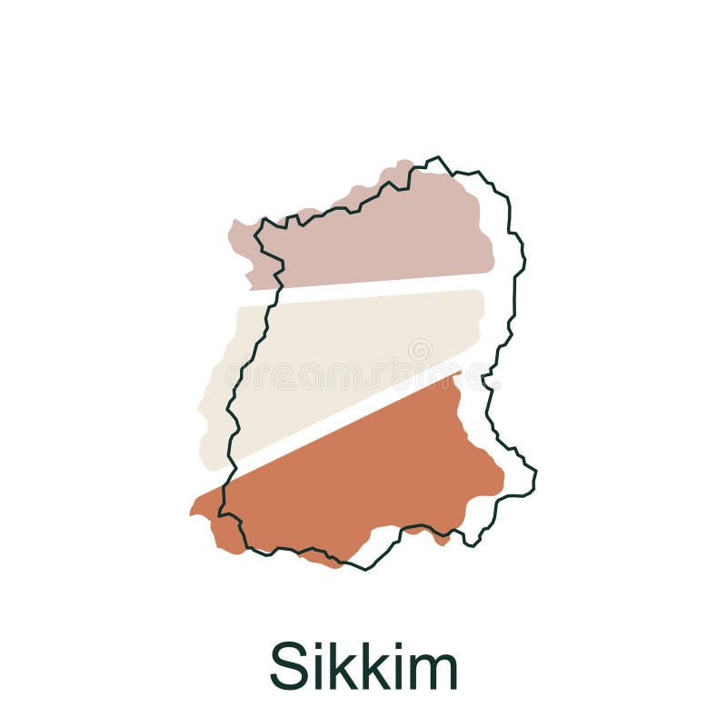 Sikkim District Map Stock Illustrations – 45 Sikkim District Map Stock ...