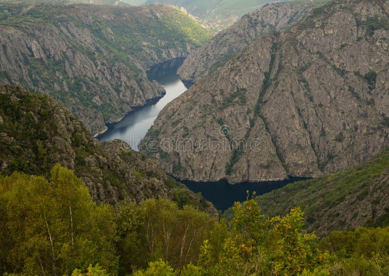 Sil River Canyon stock image. Image of forest, europe - 61160827