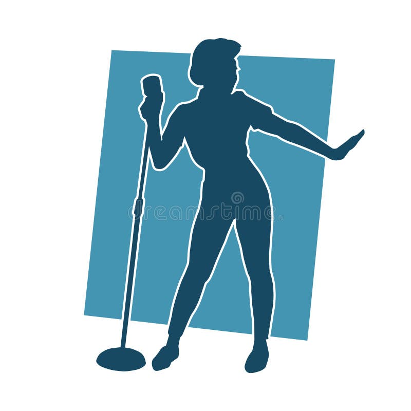 Signer Silhouette Vector Art Stock Vector - Illustration of singer ...