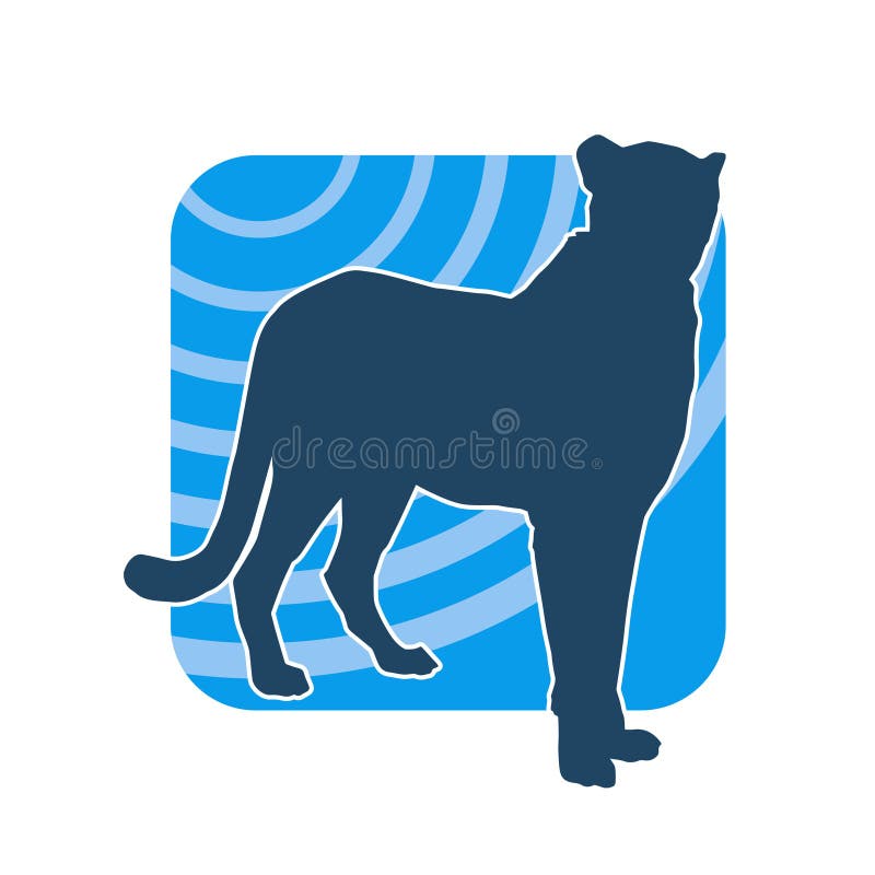 Silhouette of a Female Lion or Lionesses Predator Animal Stock Vector ...