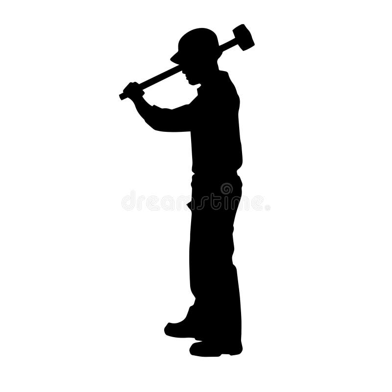 Swing Sledge Hammer Stock Illustrations – 97 Swing Sledge Hammer Stock ...