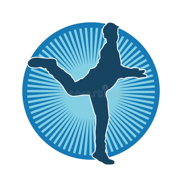 Male Energetic Silhouettes: Dance, Jump, and Celebrate Stock Vector ...