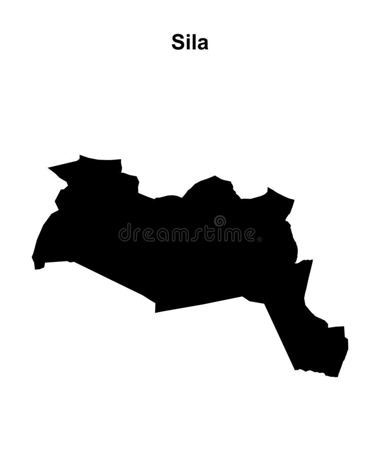 Sila outline map stock vector. Illustration of regions - 360405413