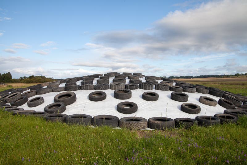 Silage storage. stock image. Image of food, agricultural - 44048465