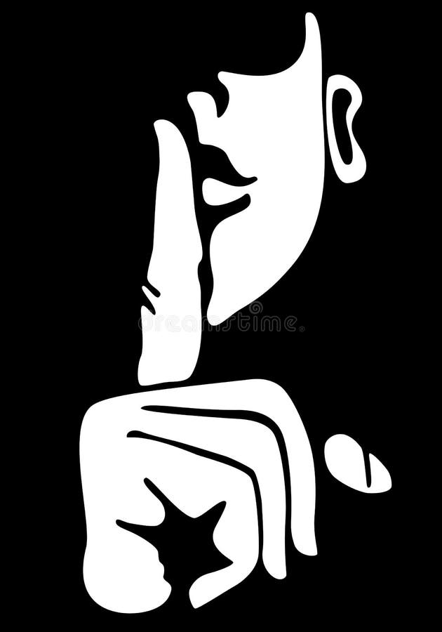Silence Sign Stock Illustrations – 15,289 Silence Sign Stock ...
