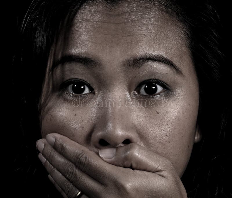 Silenced stock image. Image of help, asian, face, speechless - 8955343
