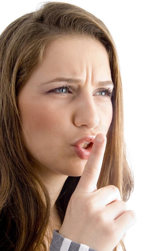 Silence - keep quite stock photo. Image of lips, gestures - 7208968