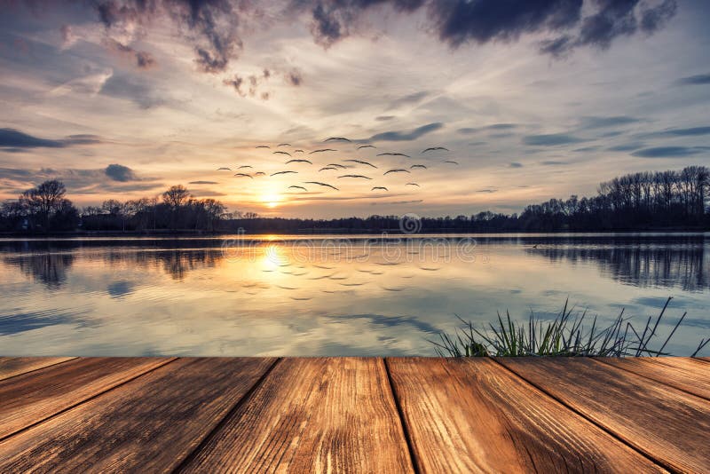 Silence lake stock image. Image of pier, nature, landscape - 73850223