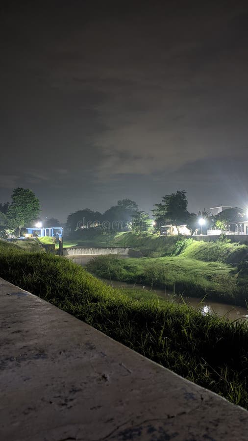 The Silence of the Night Looks Beautiful Stock Image - Image of night ...