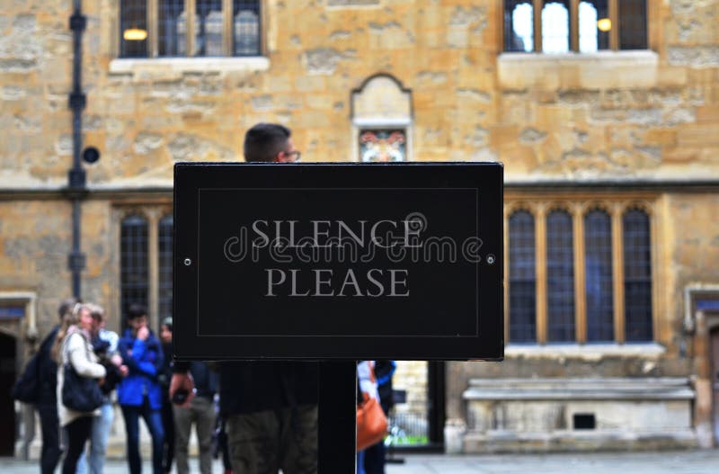 Silence please sign stock image. Image of town, lane - 292248929